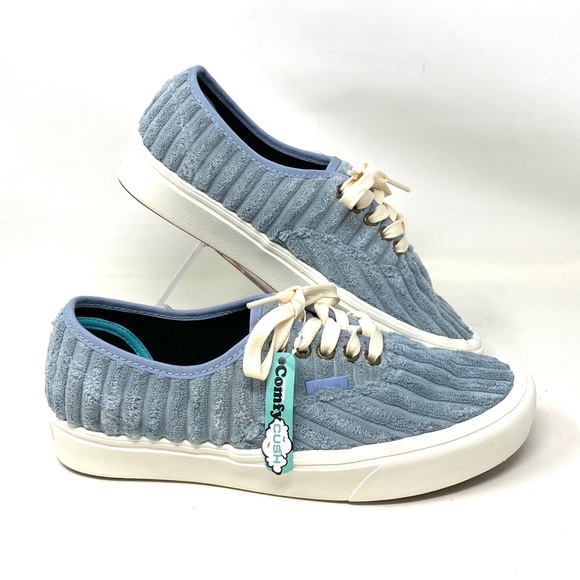 Vans | Shoes | Vans Comfycush Authentic Jumbo Cord Blue Fog Mens ...
